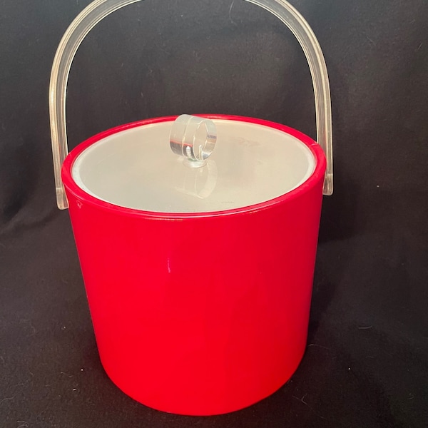 Red Ice Bucket - Etsy