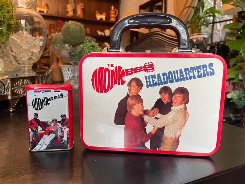 The Monkees Headquarters Rare 1998 Metal Tin Lunchbox & Pencil Holder ...