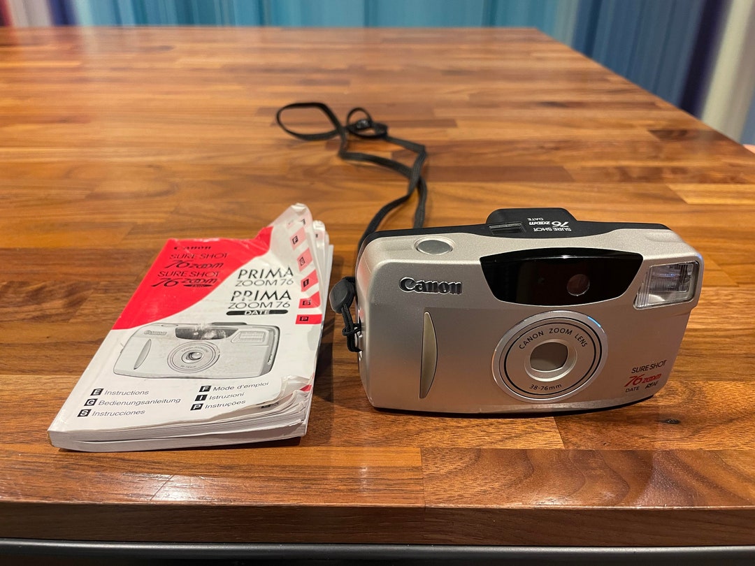 Canon Sure Shot 76 Zoom Date 35mm Point & Shoot Film Camera W/ Battery ...