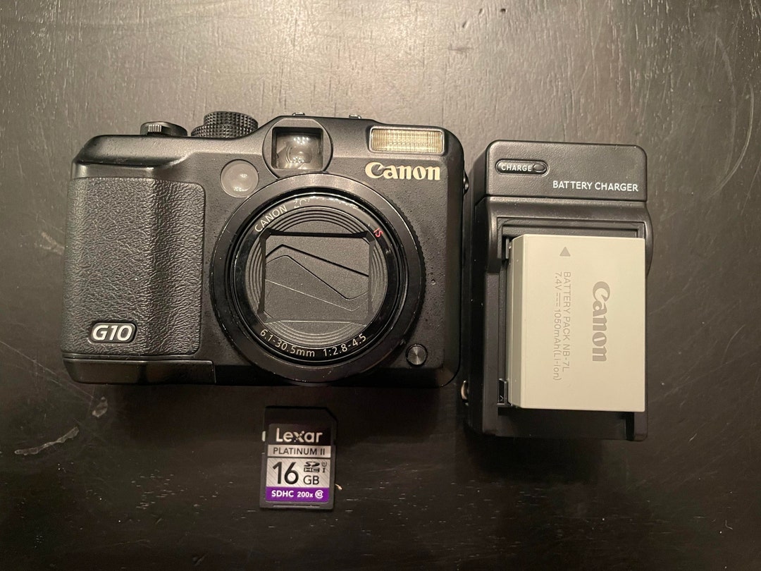 Canon Powershot G10 14.7MP Digital Camera Black Wth, Memory, Charger ...