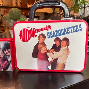 The Monkees Headquarters Rare 1998 Metal Tin Lunchbox & Pencil Holder ...