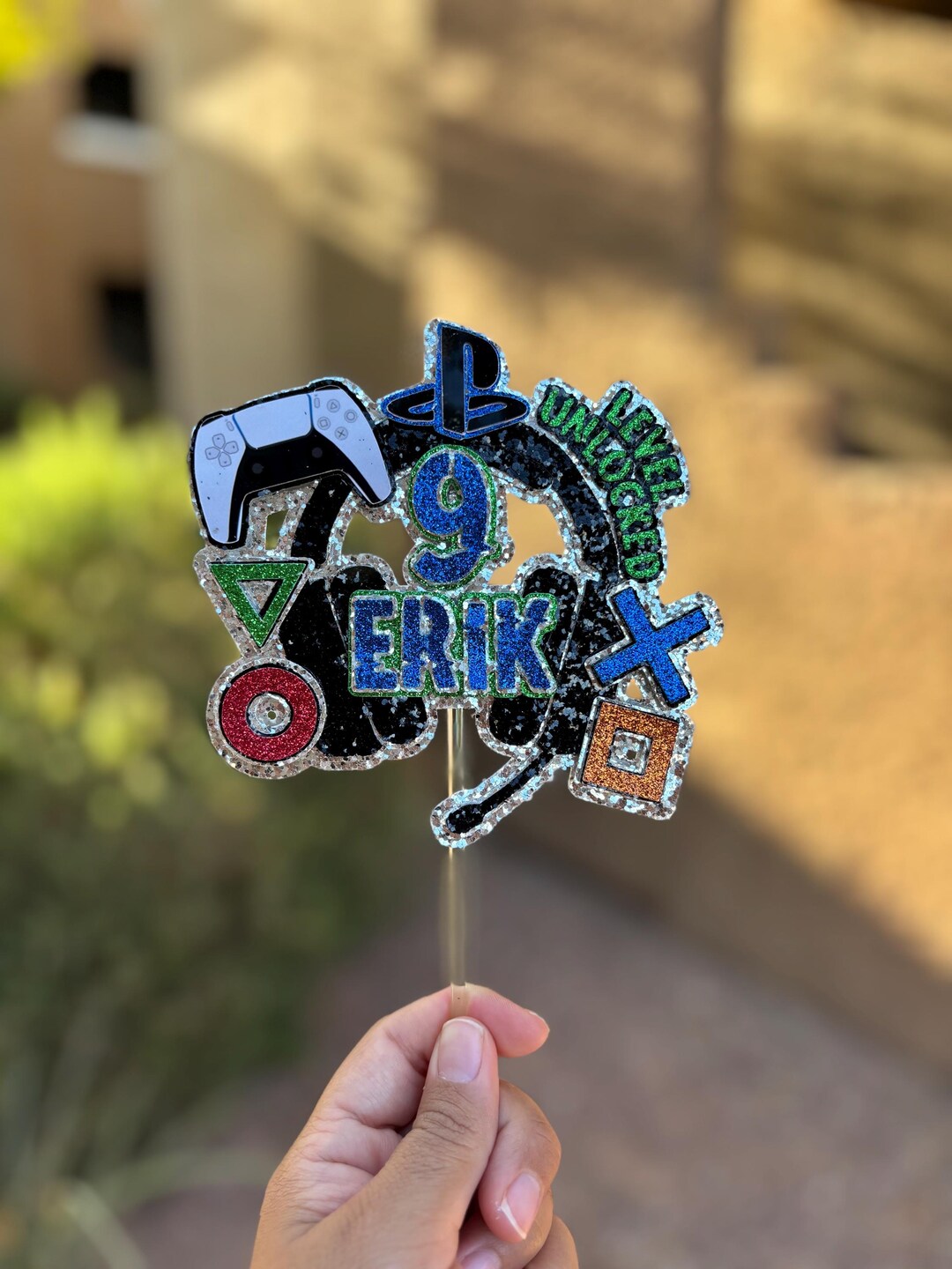 Playstation Gamer Themed Cake Topper - Etsy