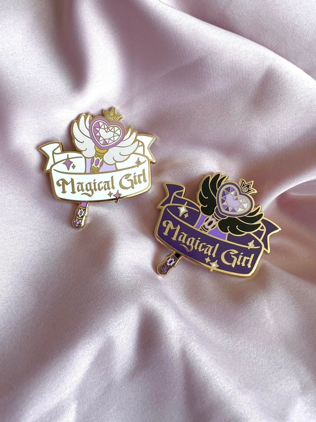 Magical Girl Pin Hard Enamel Gold Color Plating Etsy
