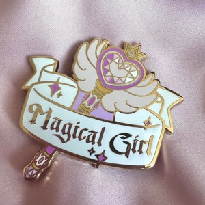 Magical Girl Pin Hard Enamel, Gold Color Plating - Etsy
