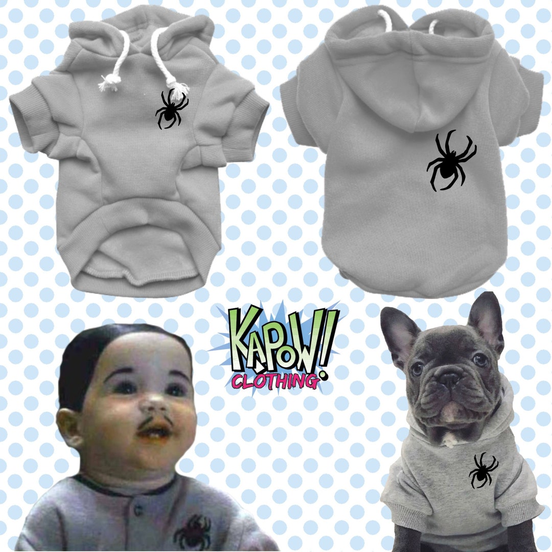 Addams Family PUBERT Dog Puppy Halloween Costume Pet HOODIE Clothes ...