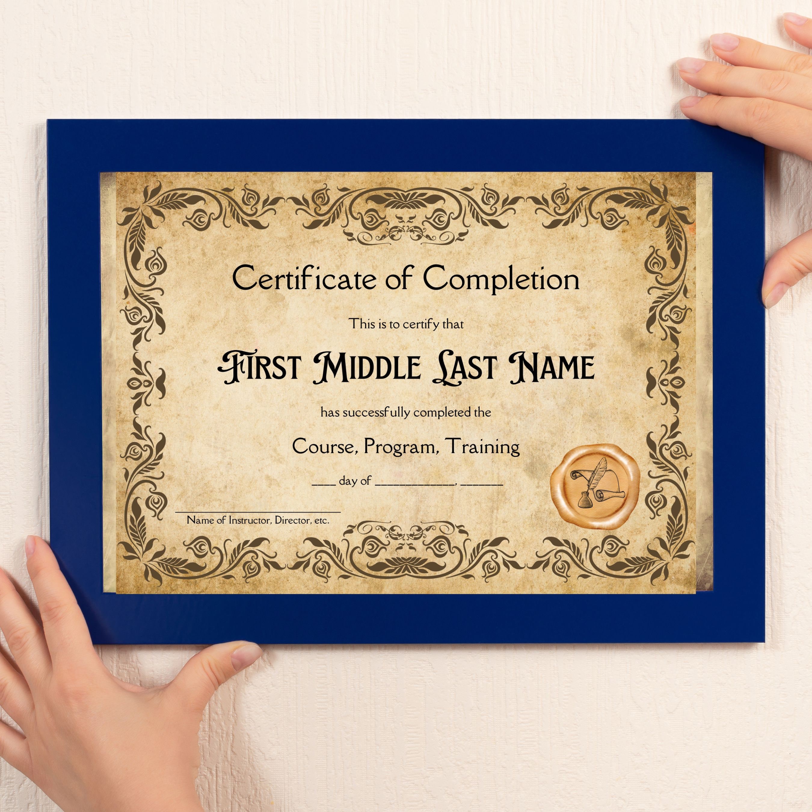 Gorgeous Parchment Certificate Template Editable in Canva Teacher ...