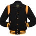 Unisex Varsity Jacket Letterman College American Style Jacket & Bomber ...