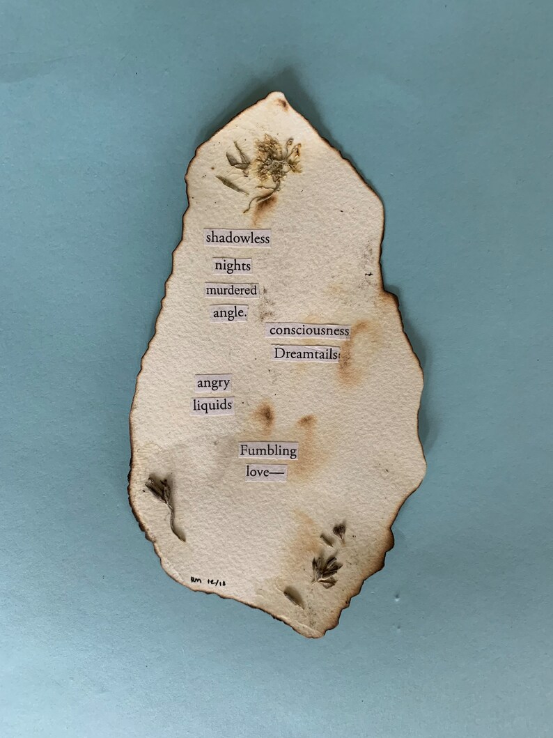 Dada Inspired Poem/ Collage - Etsy
