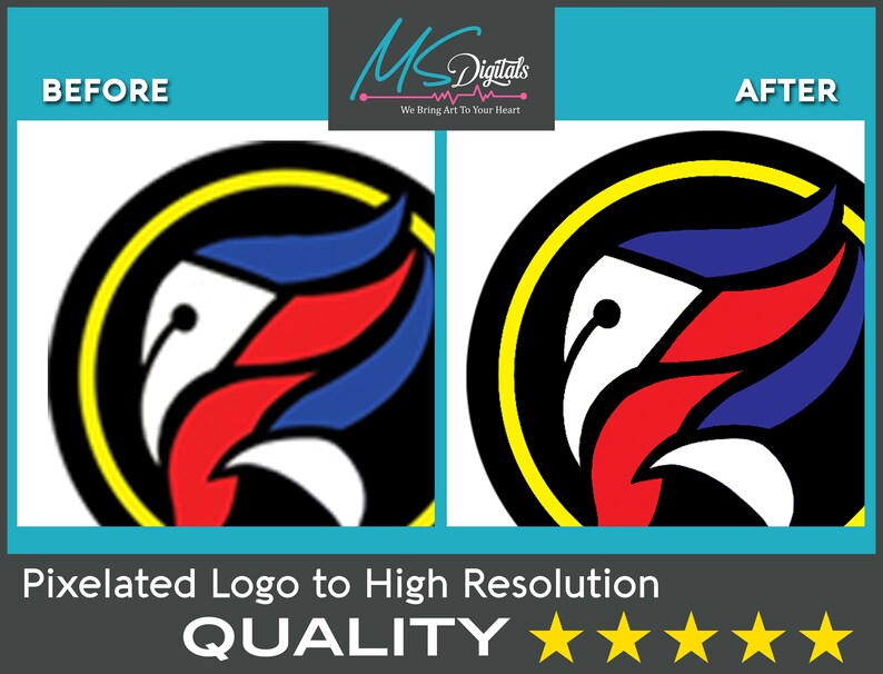 Logo Design, Turn Blurred Logo Into High Resolution, Pixelated Logo to ...