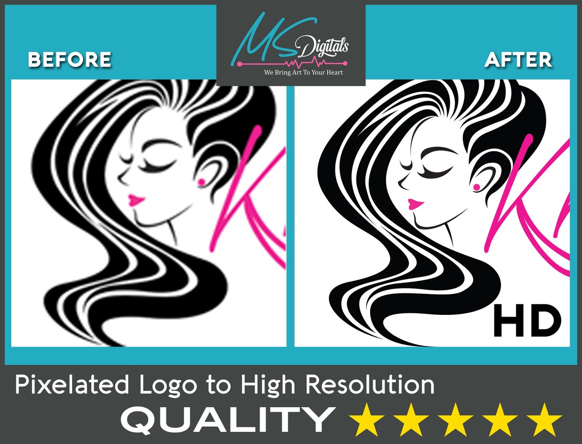 Logo Design, Turn Blurred Logo Into High Resolution, Pixelated Logo to ...