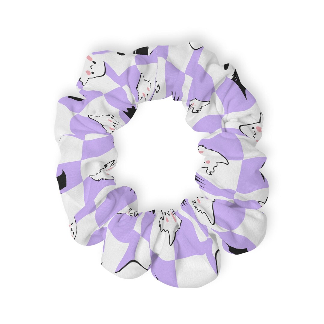 Cute Ghost Cat Scrunchie, Halloween Hair Accessory, Cat Lover Gift ...