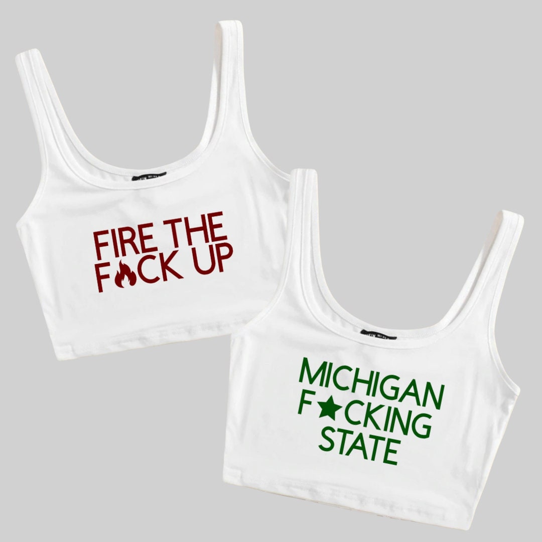 CUSTOM University Cropped Tank Top Tailgate Tank Custom - Etsy