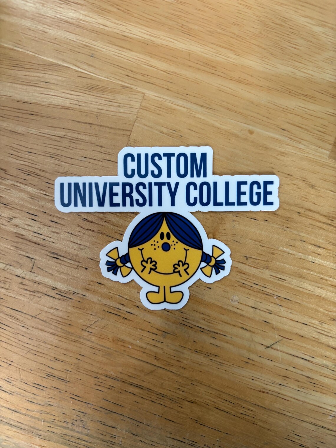CUSTOM University Sticker Laptop Sticker Water Bottle Sticker Trendy ...