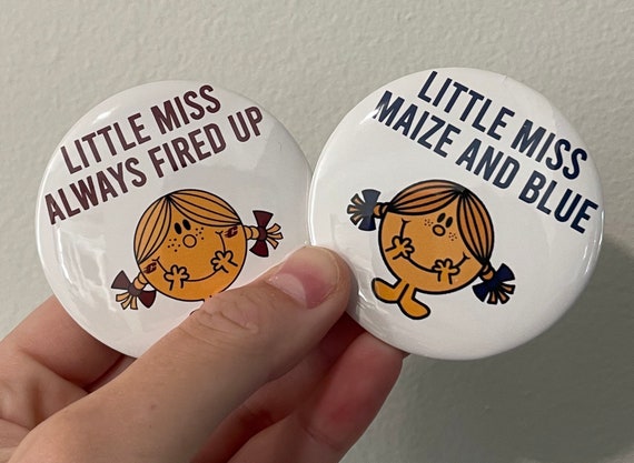 CUSTOM University Little Miss Design Button Pin Central - Etsy