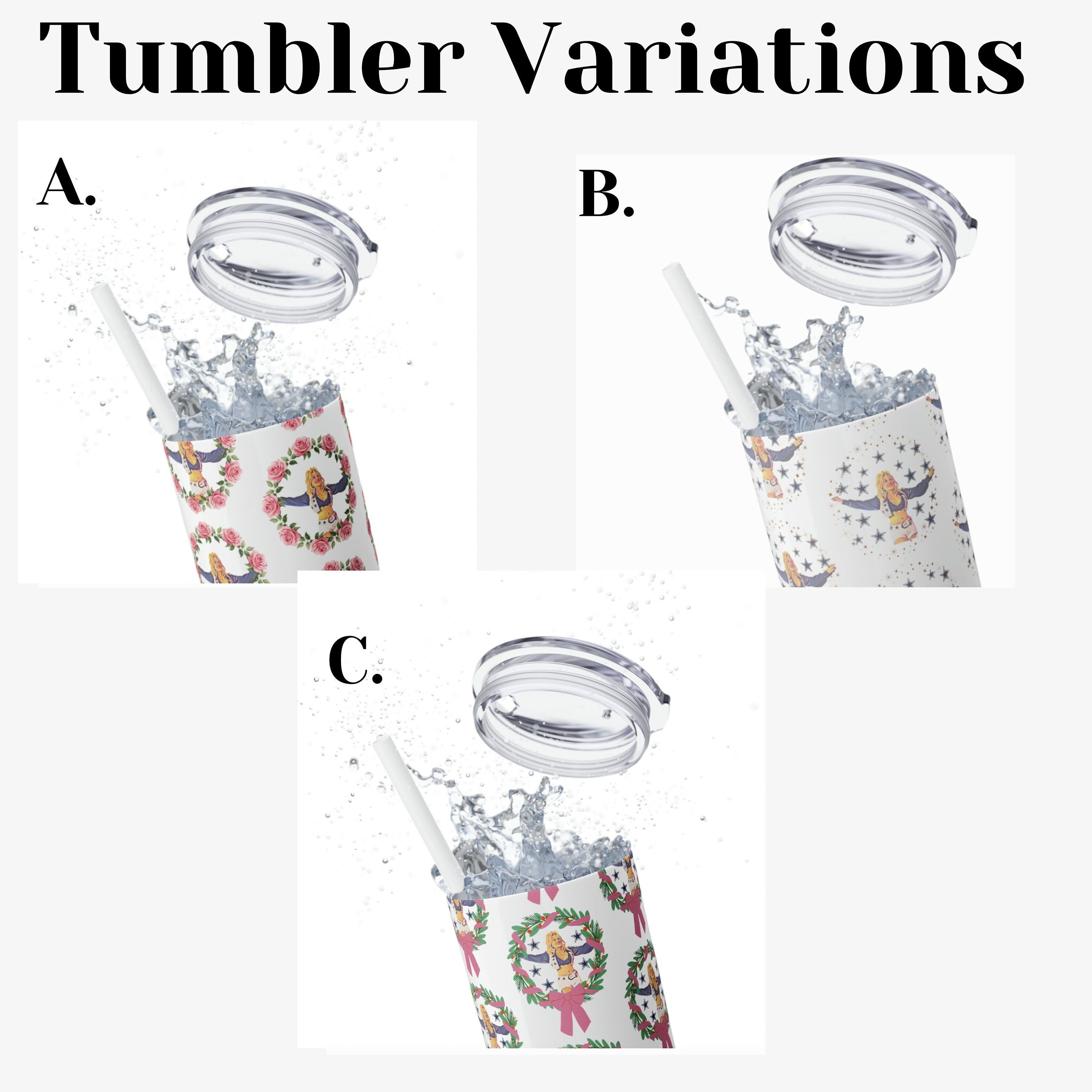 Dolly Parton Tumbler With Straw: Holly Dolly Christmas, Dallas Cowboys ...