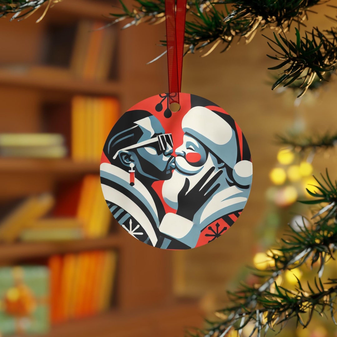 I Saw Diddy Kissing Santa Claus Funny Holiday Ornament, Gift for Her ...