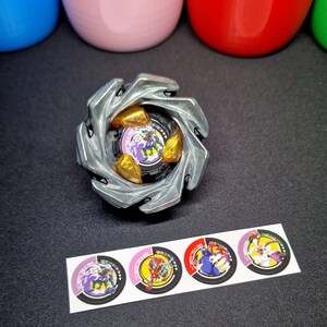 Beyblade X Retro Bit Beast Stickers - Etsy