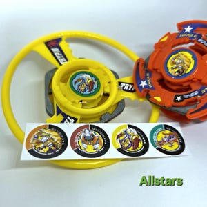 Beyblade X Retro Bit Beast Stickers - Etsy