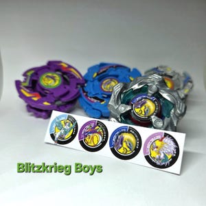 Beyblade X Retro Bit Beast Stickers - Etsy