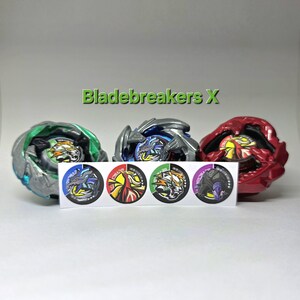 Beyblade X Retro Bit Beast Stickers - Etsy