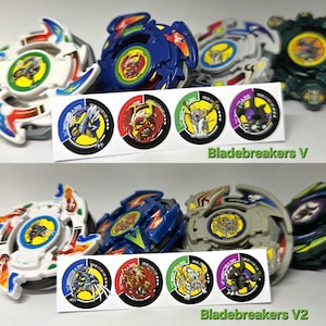 Beyblade X Retro Bit Beast Stickers - Etsy