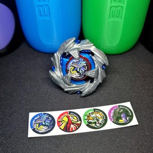 Beyblade X Retro Bit Beast Stickers - Etsy