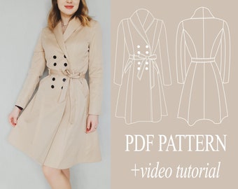 Wool Coat Pattern | Etsy