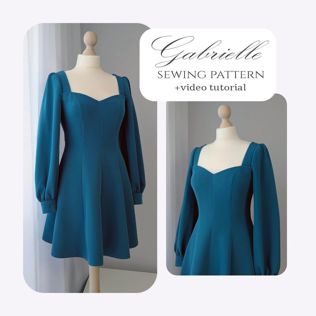 PDF Dress Sewing Pattern | Easy Sewing Pattern for Women | Mini Dress ...