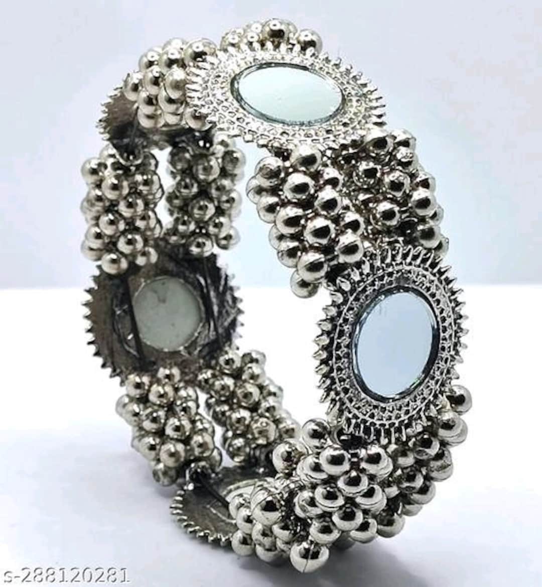 Silver Oxidized Bangle/kada Bracelet/tribal Bangle/silver Oxidised Antique/boho Hippie Banjara ...