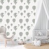 Wallpaper With Woven Fabric Pattern Blue Baby Boy Nursery Wallpaper in ...