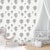 Wallpaper With Woven Fabric Pattern Blue Baby Boy Nursery Wallpaper in ...