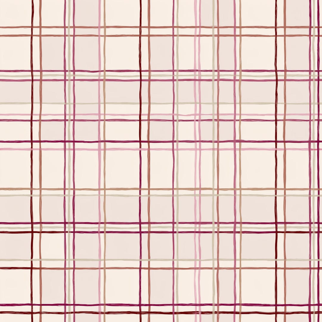 Gingham Wallpaper in Raspberry Reds, Vichy Checks for a Girl's Room ...