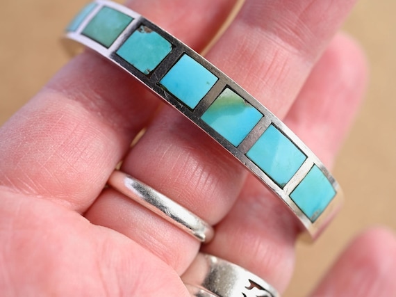 Genuine Vintage 1960s/70s Native American Turquoise C… - Gem