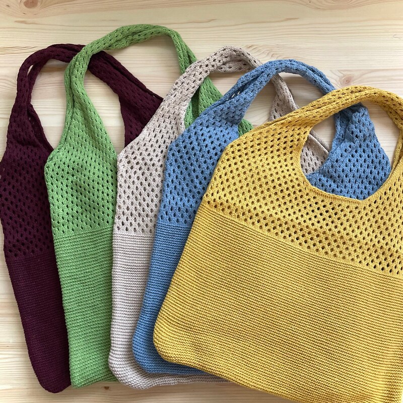 Knit Tote Pattern - Etsy