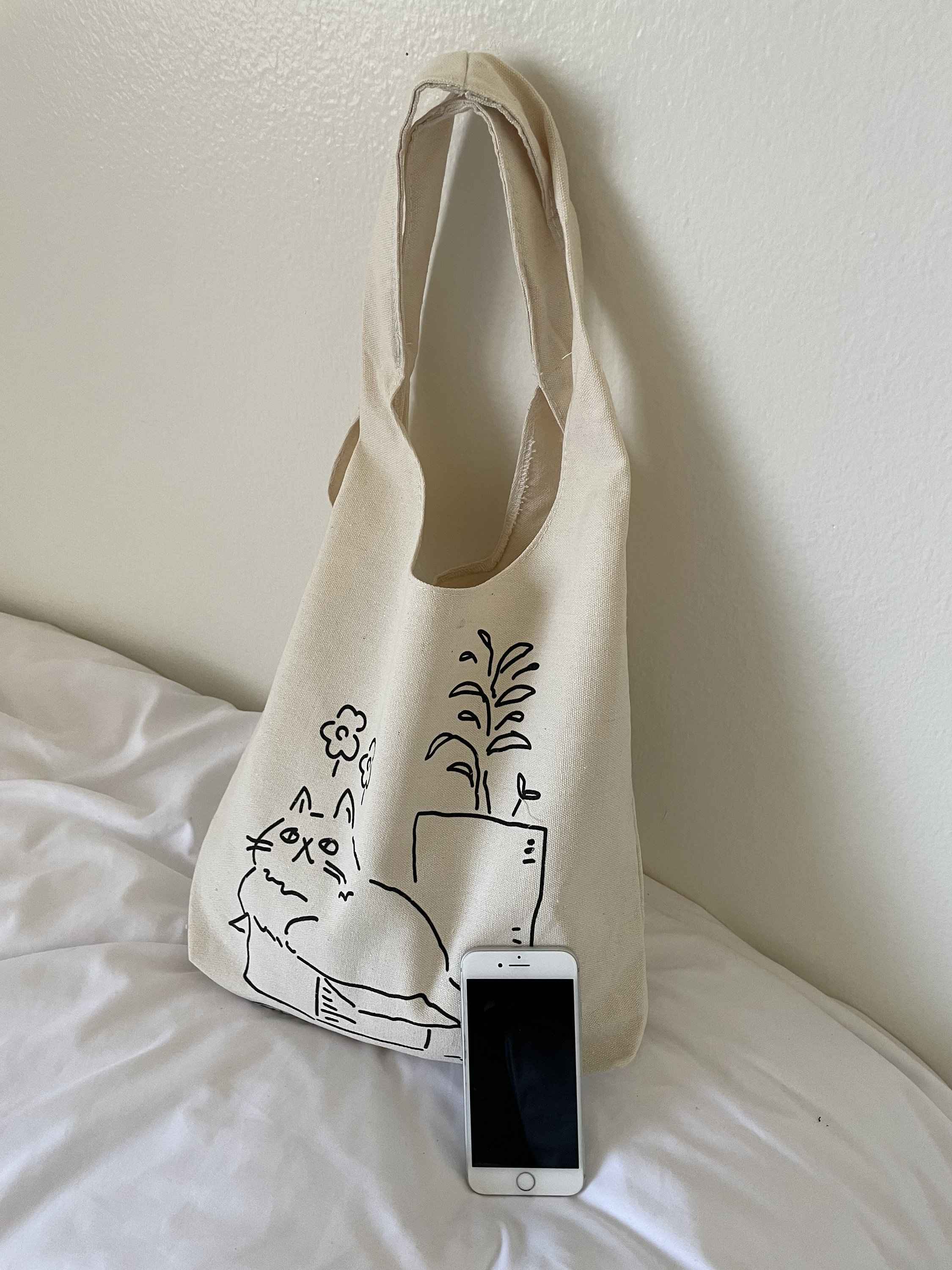 Fat Cat Tote Bag Kitten Shoulder Bag Cat Lover Person Gift - Etsy