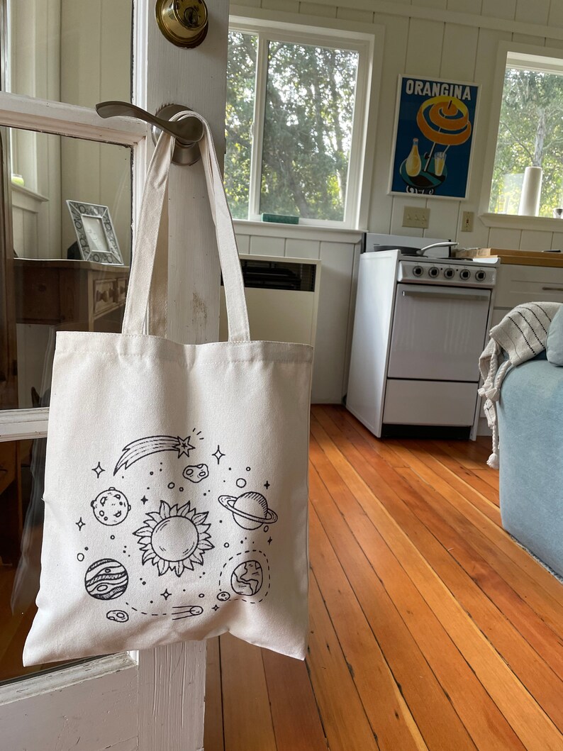 Outer Space Tote Bag Solar System Kids Tote Children Present - Etsy