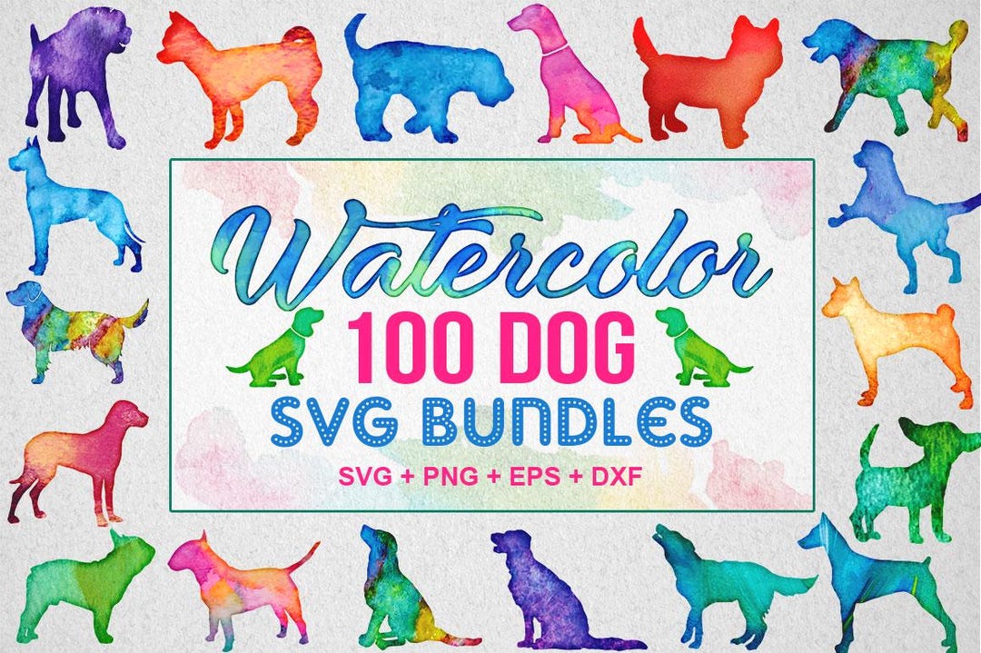 100+ Watercolor Dog Svg , Dog Svg, Png , Bundle , Dogs Png, Dog Svg ...