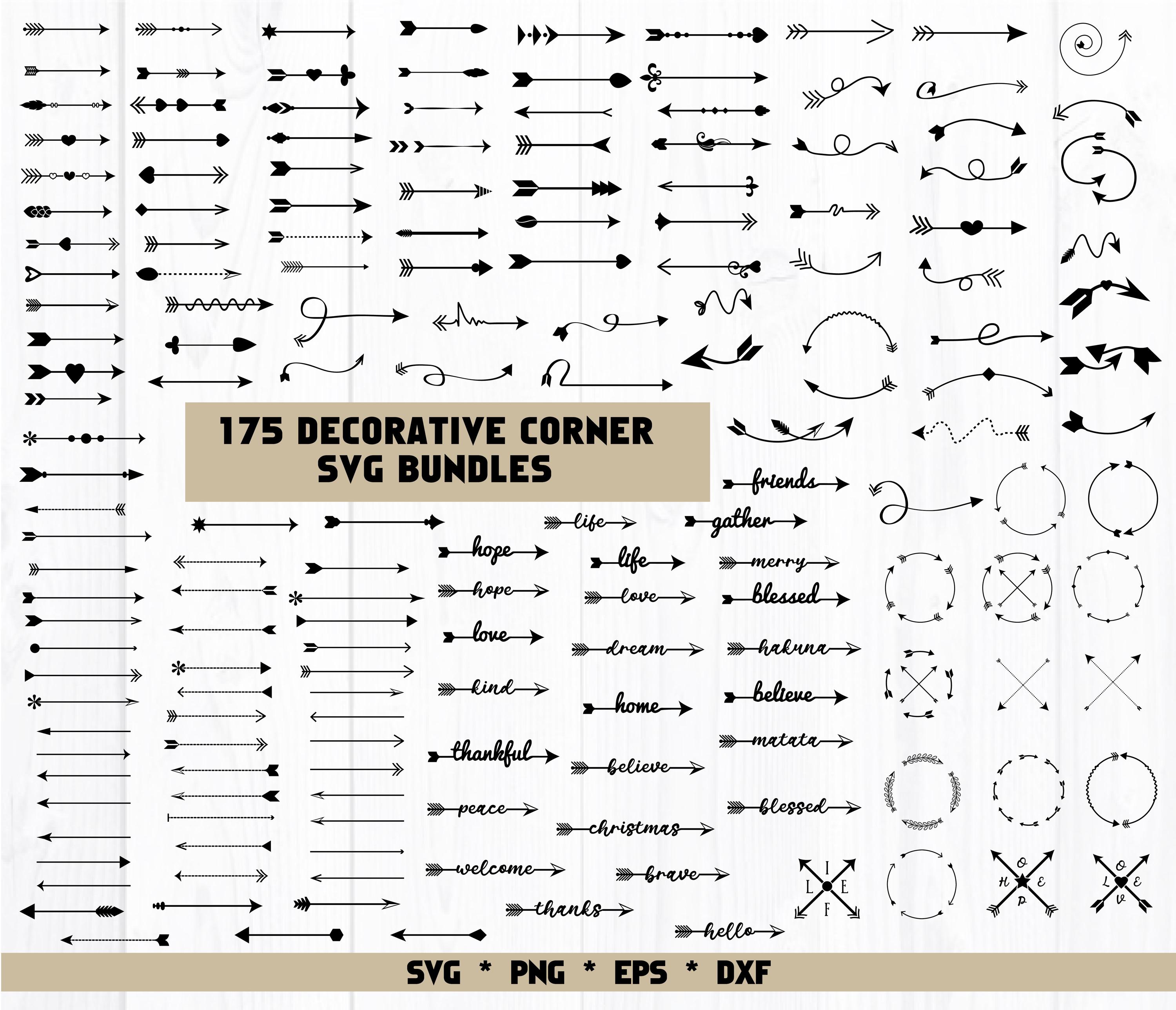 170+ Mega Arrow Svg,bundle Archery Arrows Svg,arrow Svg,hand Drawn ...