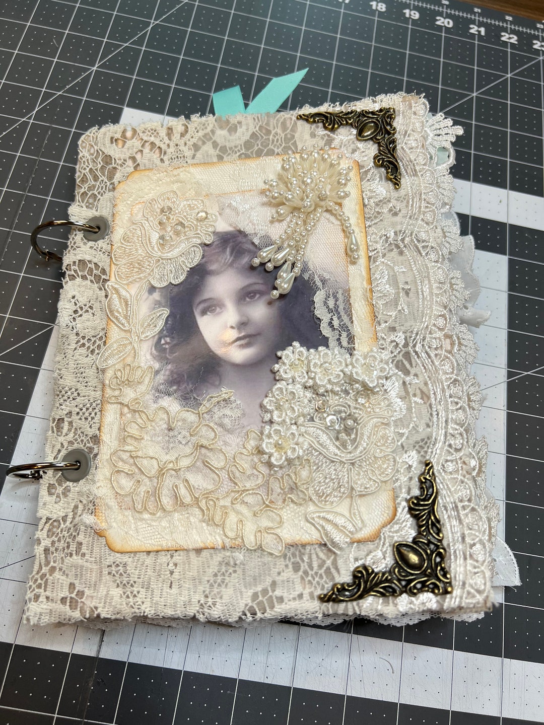 Ava Ring Bound Junk Journal/ Journal/ Victorian Junk Journal/ Gift ...