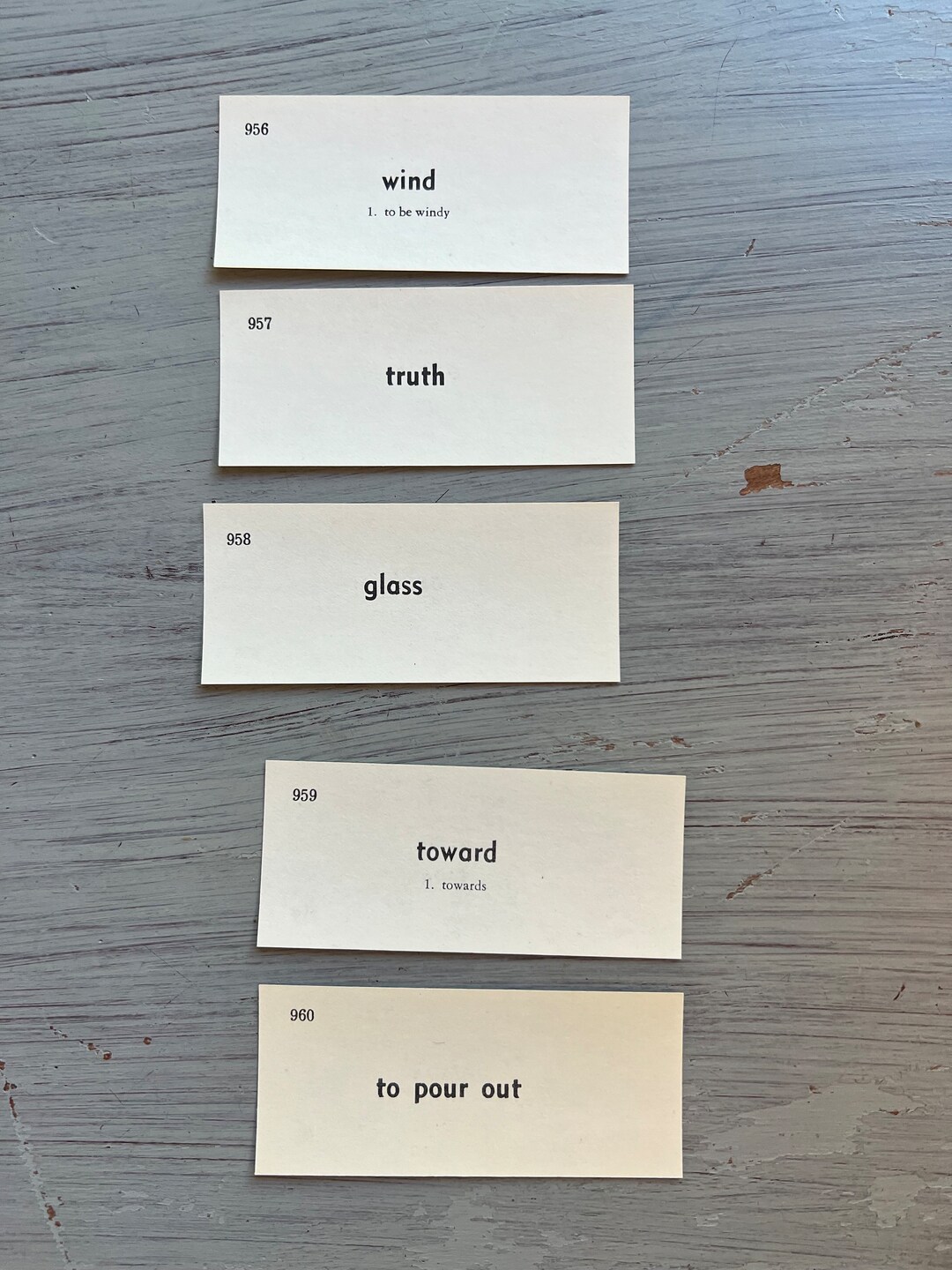 20 Vintage French Flash Cards/ Altered Card/ Junk Journal Supplies ...