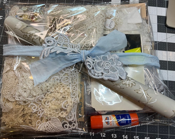 135 Pc+ Lace Ring Bound Journal JJ Kit/ Comes With Fabrics, Wallpaper ...