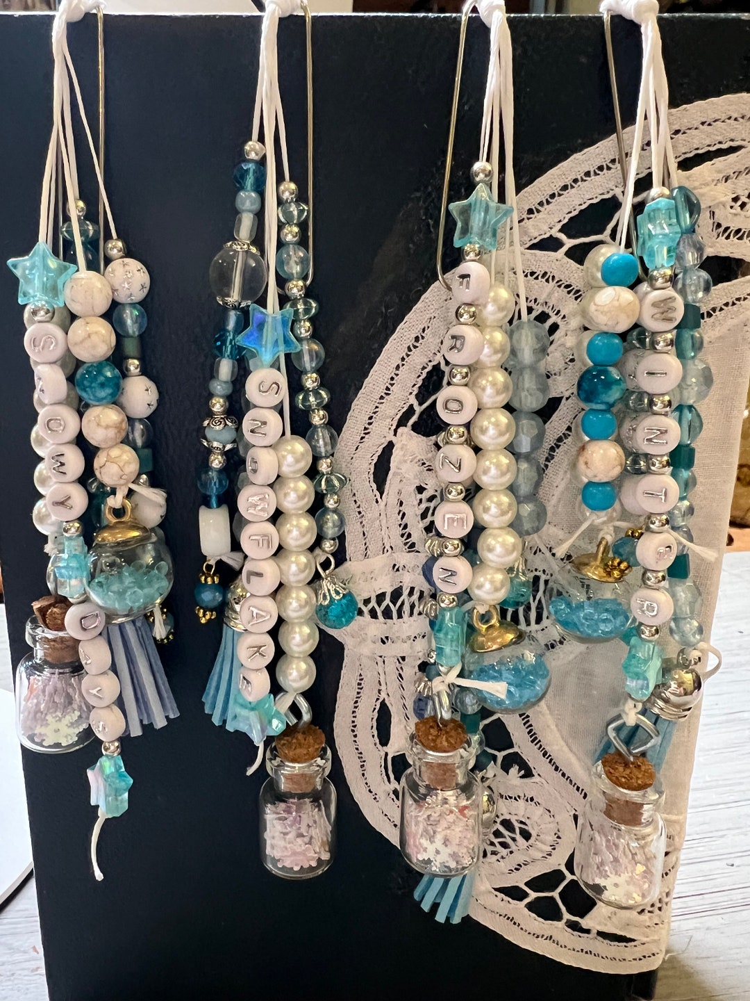 Winter Theme Dangles/ Bookmarks/ Tassels/ Junk Journal Ephemera/ Junk ...