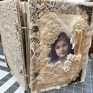 Ava Ring Bound Junk Journal/ Journal/ Victorian Junk Journal/ Gift ...