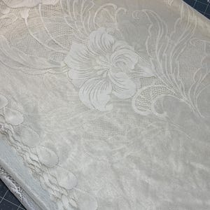 Vintage Lace Curtain Fat Quarter: 18x22in Fabric for Junk Journals- L13 ...