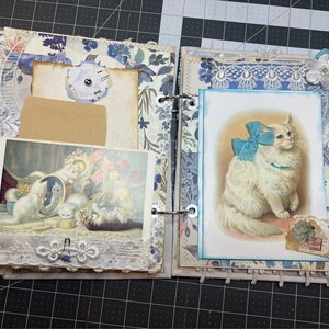 Iris Ring Bound Junk Journal/ Journal/ Victorian Junk Journal/ Gift ...