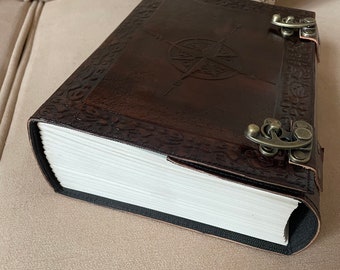 Leather Journal Compass - Etsy