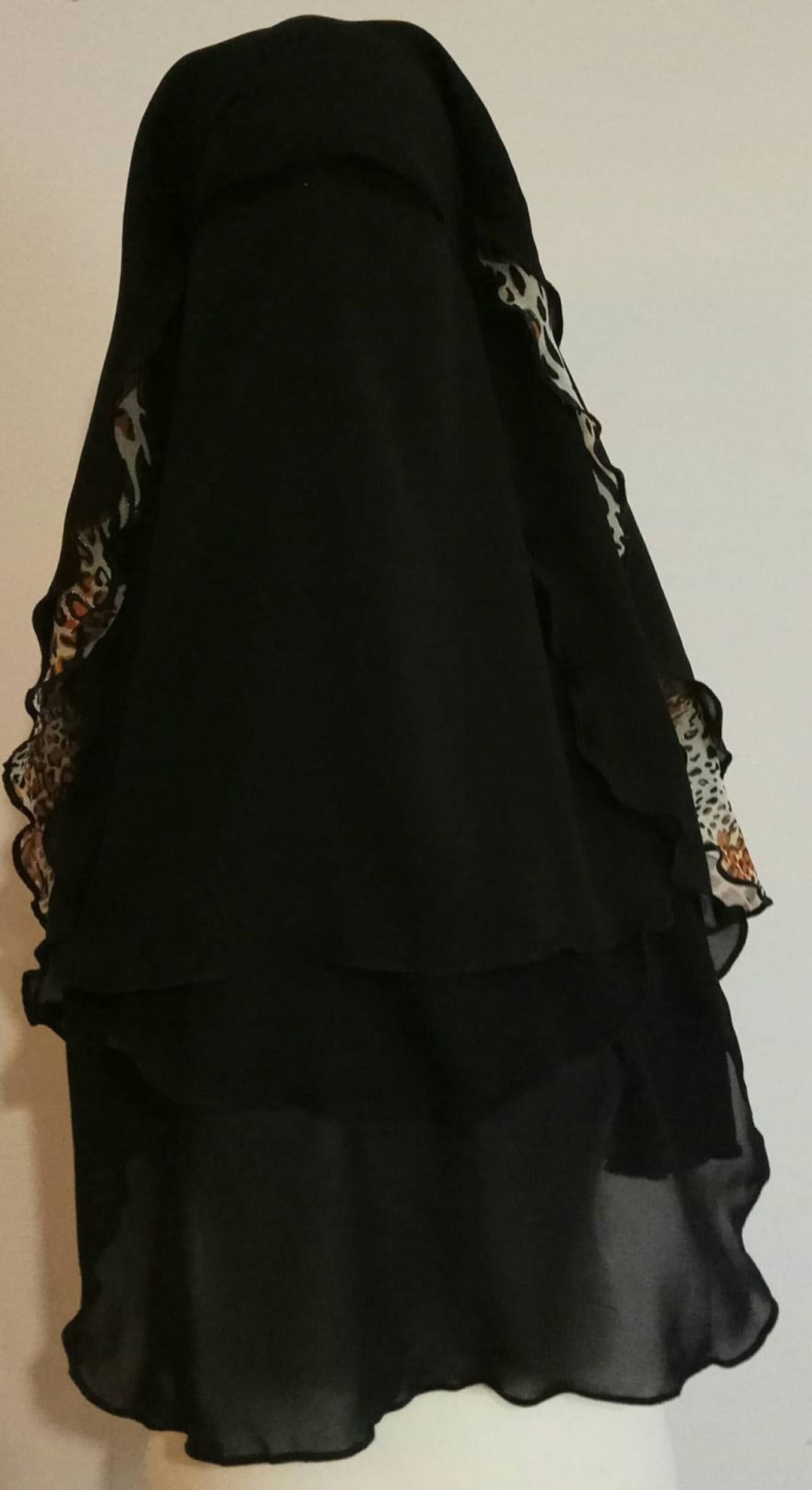 6 Layered Contrast Niqab - Etsy