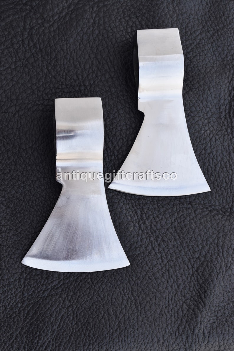 Hand-forged Viking Axe Head Set | Polished Medieval Replica - Etsy