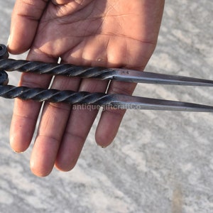 Hand-forged Medieval-style Iron Eating Fork Sticks – Rustic Historical ...