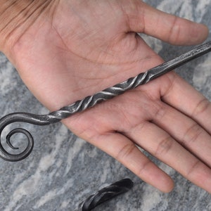 Hand Forged Medieval Viking Twisted Hair Stick, Hair Clip. Best Gift ...